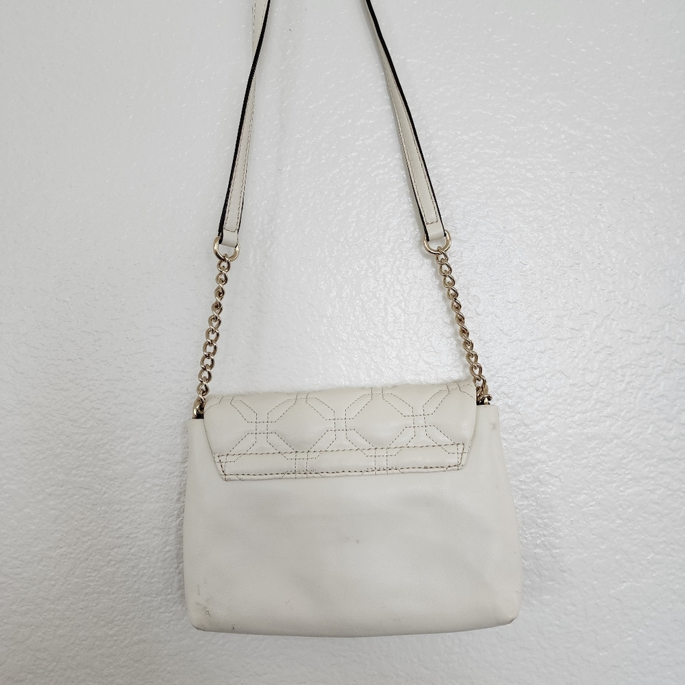Kate Spade Quilted Turn Lock Leather Crossbody Bag - Gem